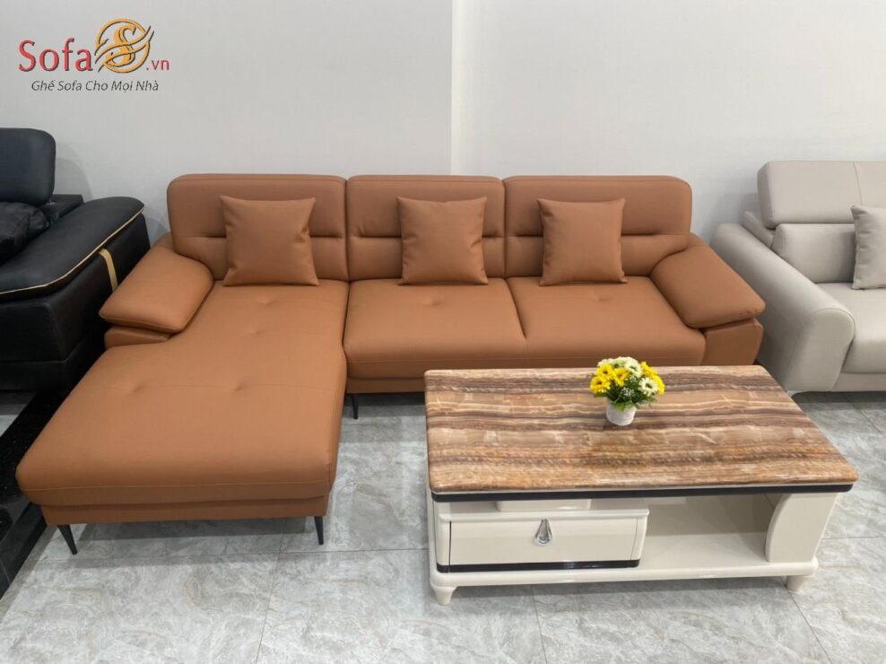 Ghế sofa góc L da cao cấp SGD 22 - Ghế sofa, nội thất cao cấp TBL